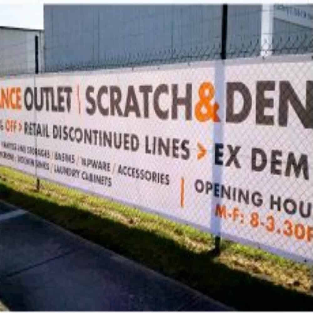 Mesh Heras Fence Banners - Cobra Signs - 6 Options
