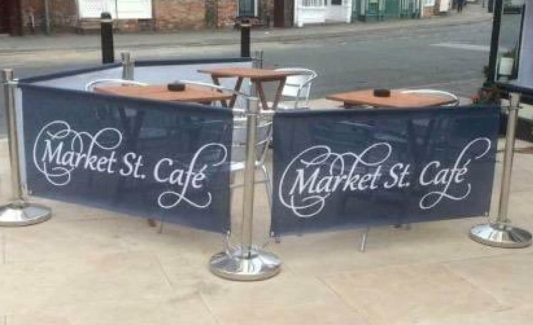 Mesh Cafe Barrier Banners